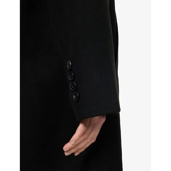 THE FRANKIE SHOP Gaia Double-breasted Wool-blend Coat