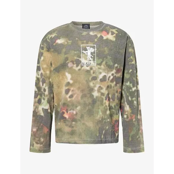 HERESY Rogue Brand- Waffle-knit Top - Print