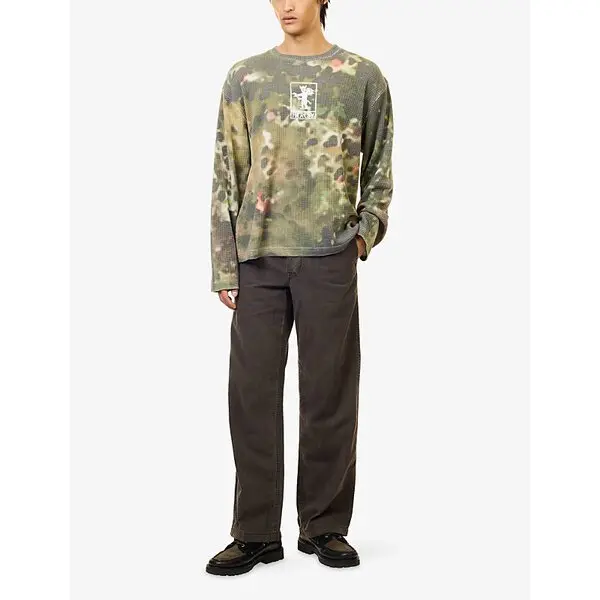 HERESY Rogue Brand- Waffle-knit Top - Print