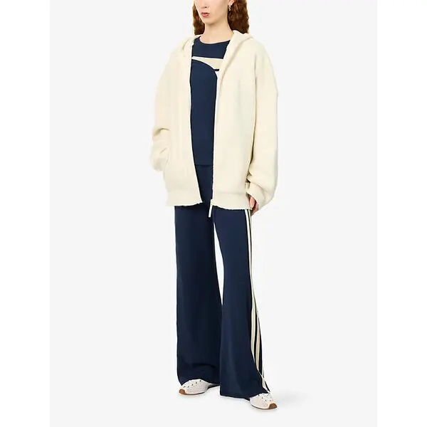 SISTERS & SEEKERS Freckle Zip-up Knit Woven Hoody