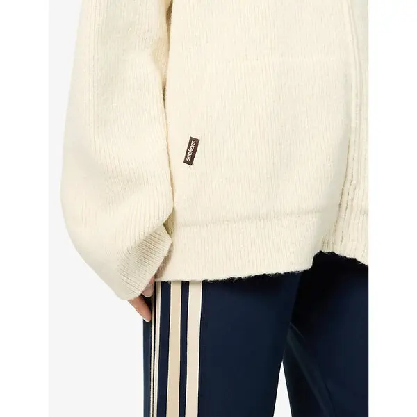 SISTERS & SEEKERS Freckle Zip-up Knit Woven Hoody