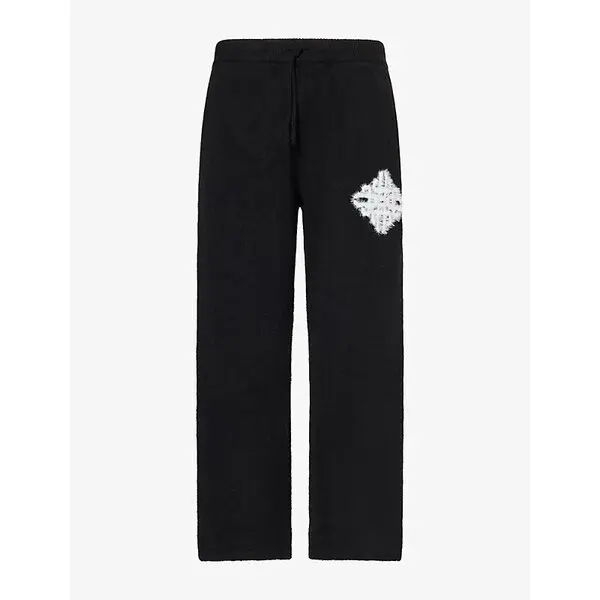 THE COUTURE CLUB Brand-emblem Knitted Jogging Bottoms - Black