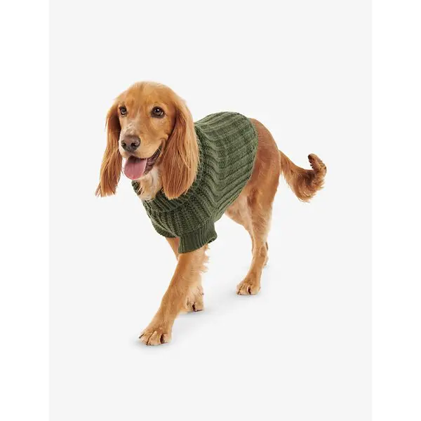 Barbour Saltburn Brand-patch Knitted Dog Jumper