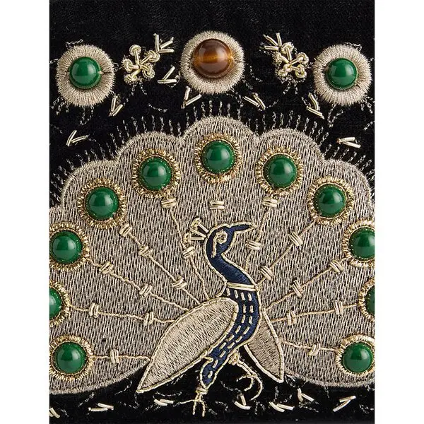 Zimmermann Cloud 91 Peacock Small Velvet Clutch