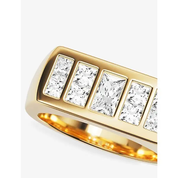 APM MONACO Les Reflets 18ct Gold-plated Alloy And Cubic Zirconia Ring