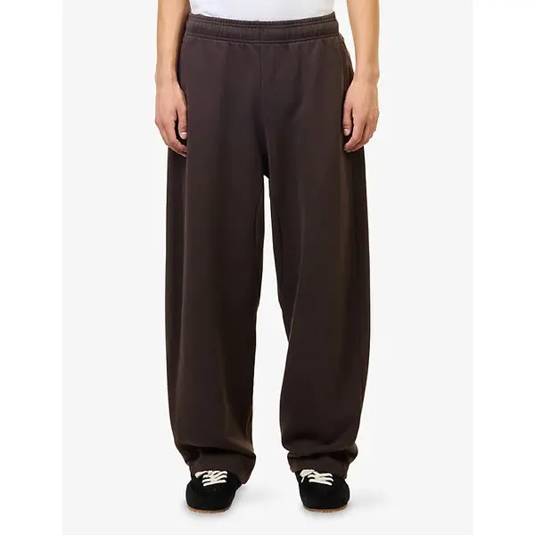 Jacquemus Le Jogging Montaigne Cotton Jogging Bottoms - Dark Brown 1