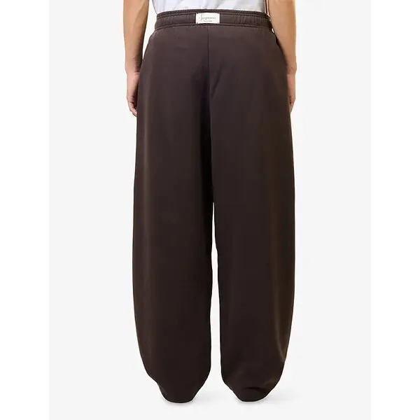 Jacquemus Le Jogging Montaigne Cotton Jogging Bottoms - Dark Brown 1