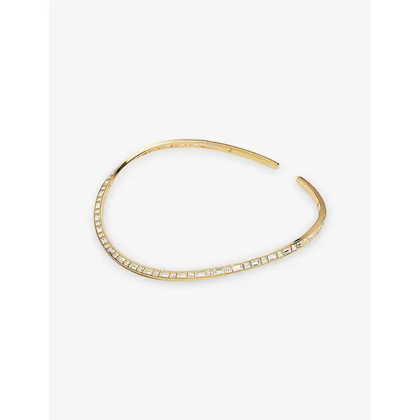 APM MONACO Les Reflets Alloy And Cubic Zirconia Choker Necklace