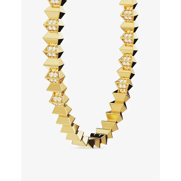 APM MONACO Up And Down Statement Alloy And Cubic Zirconia Hoop Earrings