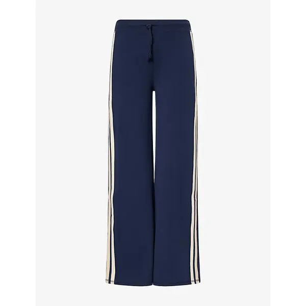 SISTERS & SEEKERS Seekola Side Stripe Cotton-stretch Trousers