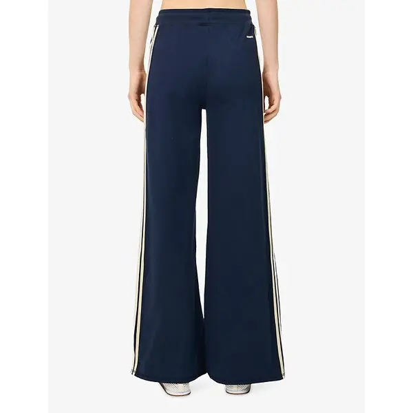 SISTERS & SEEKERS Seekola Side Stripe Cotton-stretch Trousers