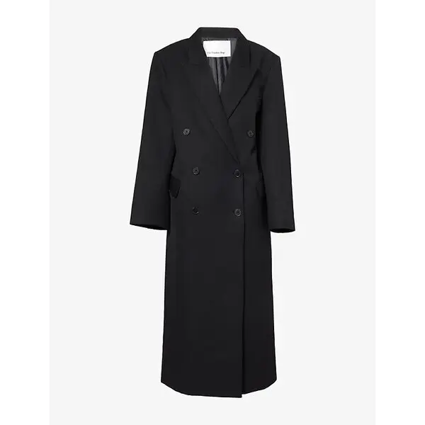 THE FRANKIE SHOP Jane Longline Double-breasted Woven Coat