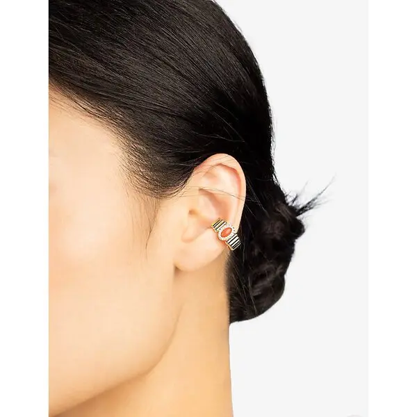 APM MONACO Les Calanques Alloy And Cubic Zirconia Cuff Earring