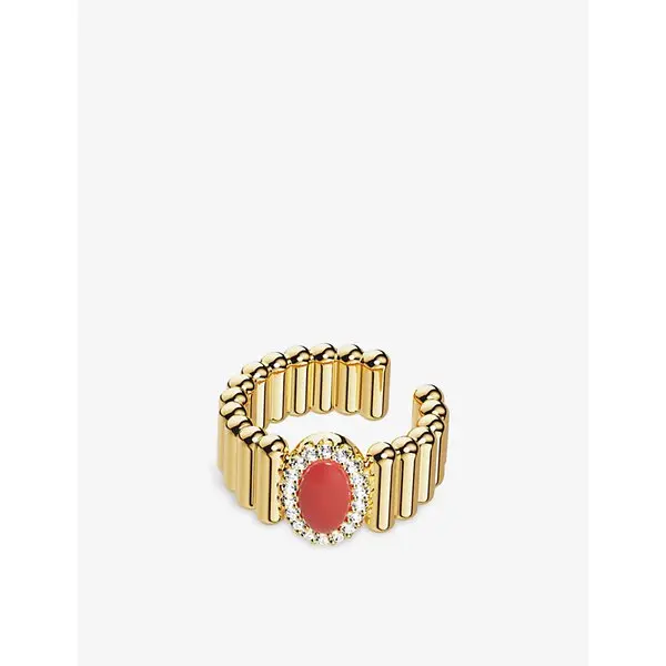 APM MONACO Les Calanques Alloy And Cubic Zirconia Cuff Earring