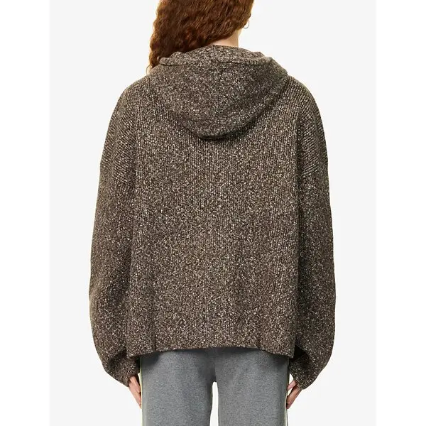 SISTERS & SEEKERS Freckle Zip-up Knit Woven Hoody