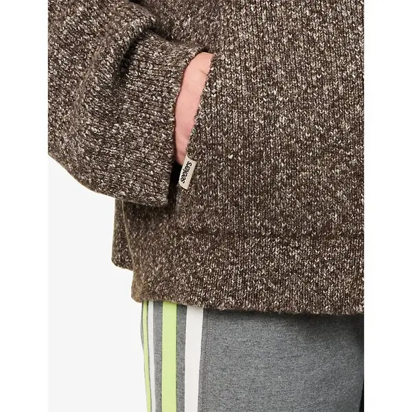 SISTERS & SEEKERS Freckle Zip-up Knit Woven Hoody
