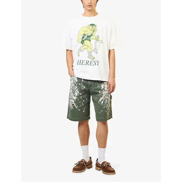 HERESY Brand-print Cotton T-shirt