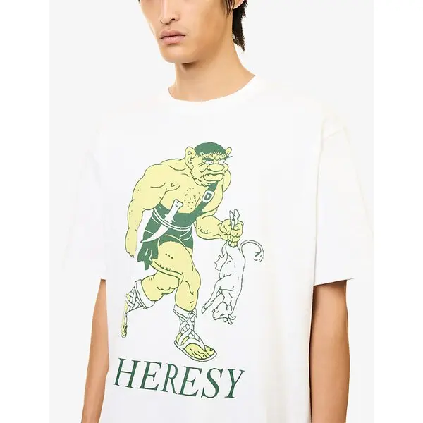 HERESY Brand-print Cotton T-shirt