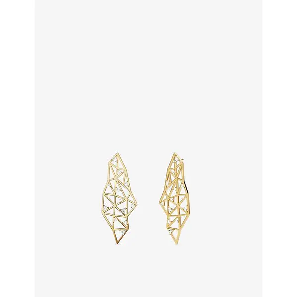 APM MONACO Labyrinthe Statement Alloy And Cubic Zirconia Drop Earrings