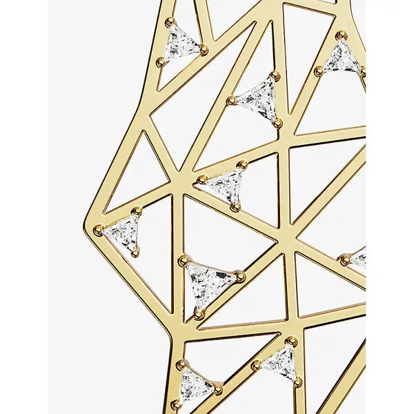APM MONACO Labyrinthe Statement Alloy And Cubic Zirconia Drop Earrings