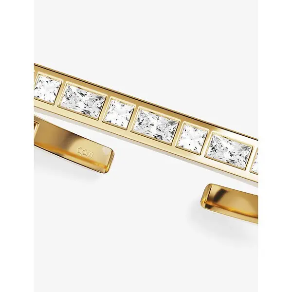 APM MONACO Les Reflets 18ct -gold Plated Alloy And Cubic Zirconia Ring