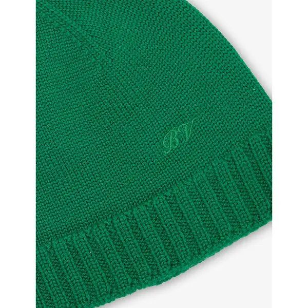Bottega Veneta Brand-embroidered Wool Beanie