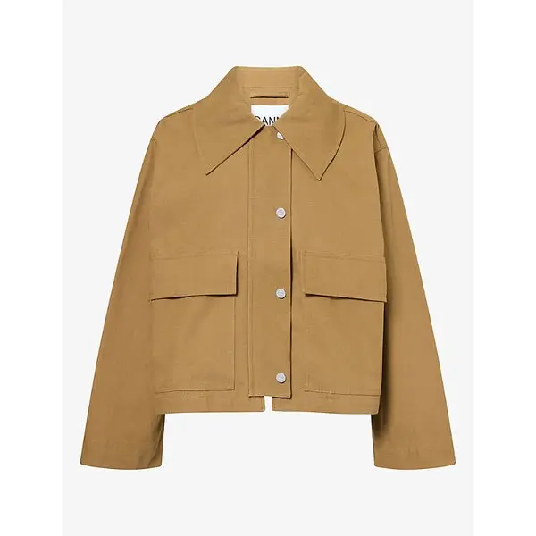 GANNI Canvas Short Barn Cotton Jacket