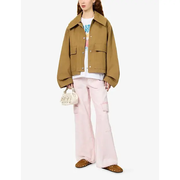 GANNI Canvas Short Barn Cotton Jacket