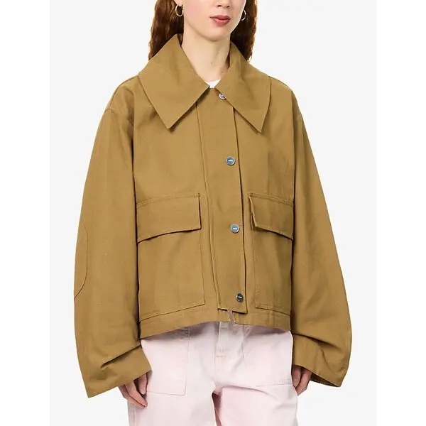 GANNI Canvas Short Barn Cotton Jacket