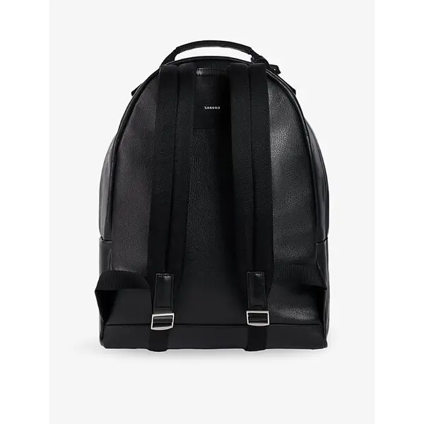 Sandro Brand-tab Leather Backpack