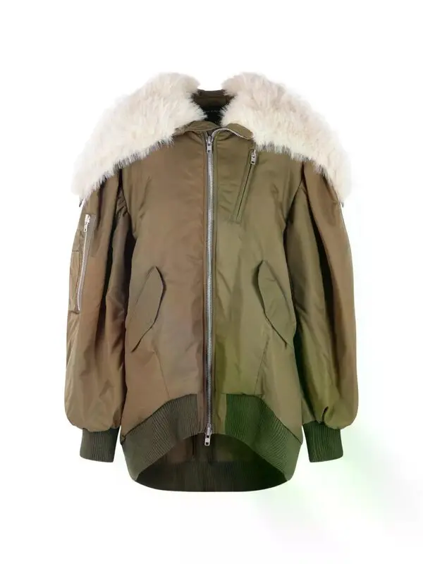 Simone Rocha Faux-fur Trim Bomber Jacket