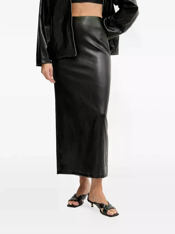 HAVEONE Rear-slit Skirt