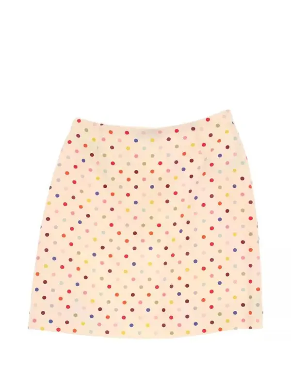 Valentino Garavani 2010s Polka-dot Mini Skirt