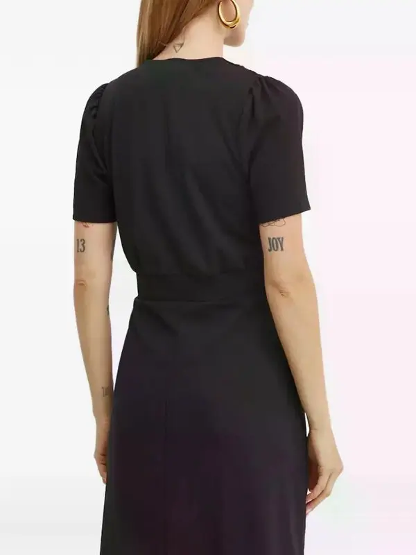 MORGAN Buckle-detail Wrap-style Mini Dress