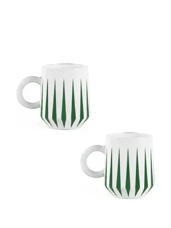 ALESSI Delight Geometric-print Mugs