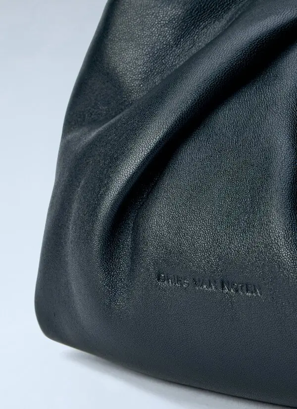 Dries Van Noten Structured Leather Handbag