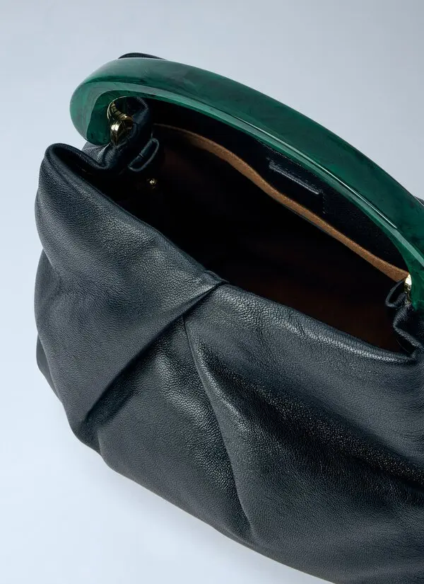 Dries Van Noten Structured Leather Handbag