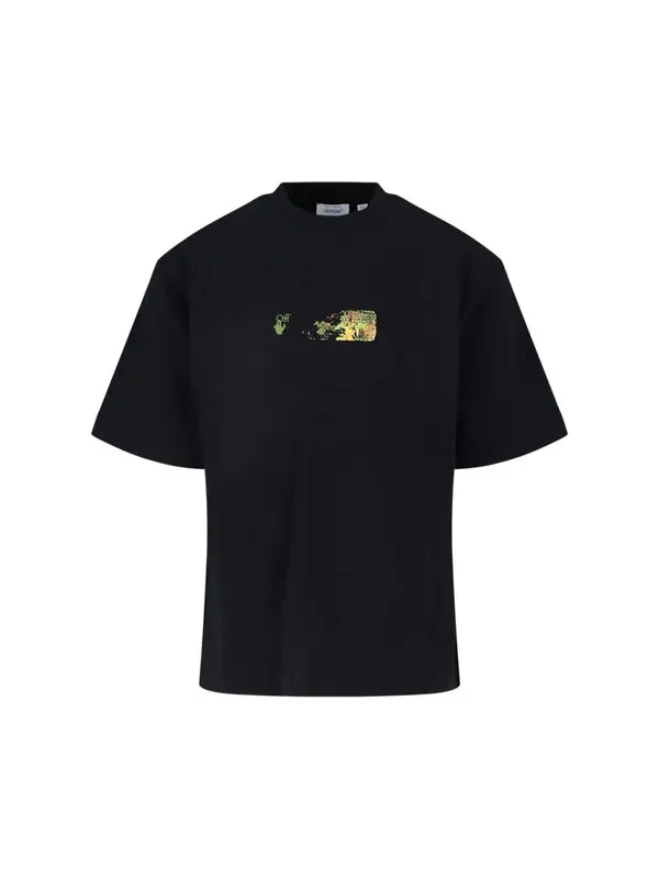 Off-White Graphic Print Oversized T-shirt