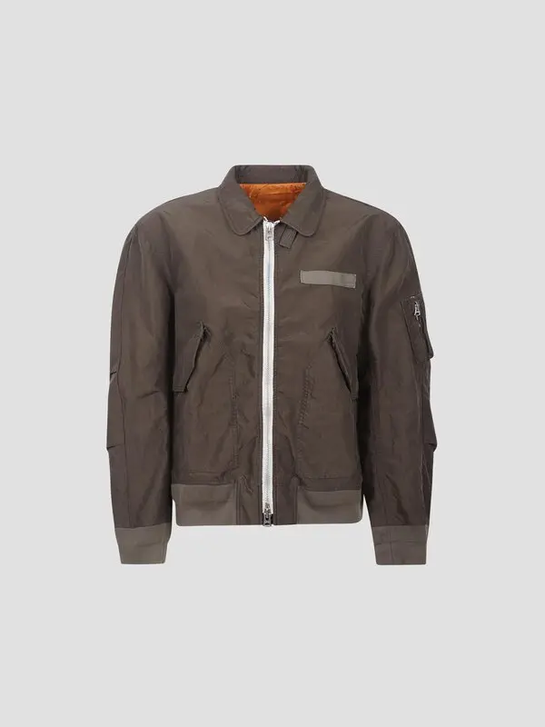 Sacai Lightweight Twill Blouson Jacket - D/khaki