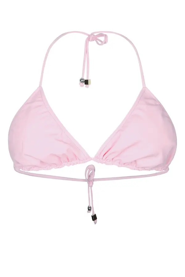Jacquemus Triangle Bikini Top - Pink