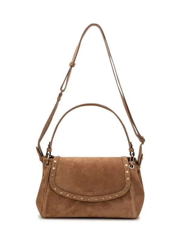 Isabel Marant Étoile Chany M-gd Leather Shoulder Handbag - Cognac