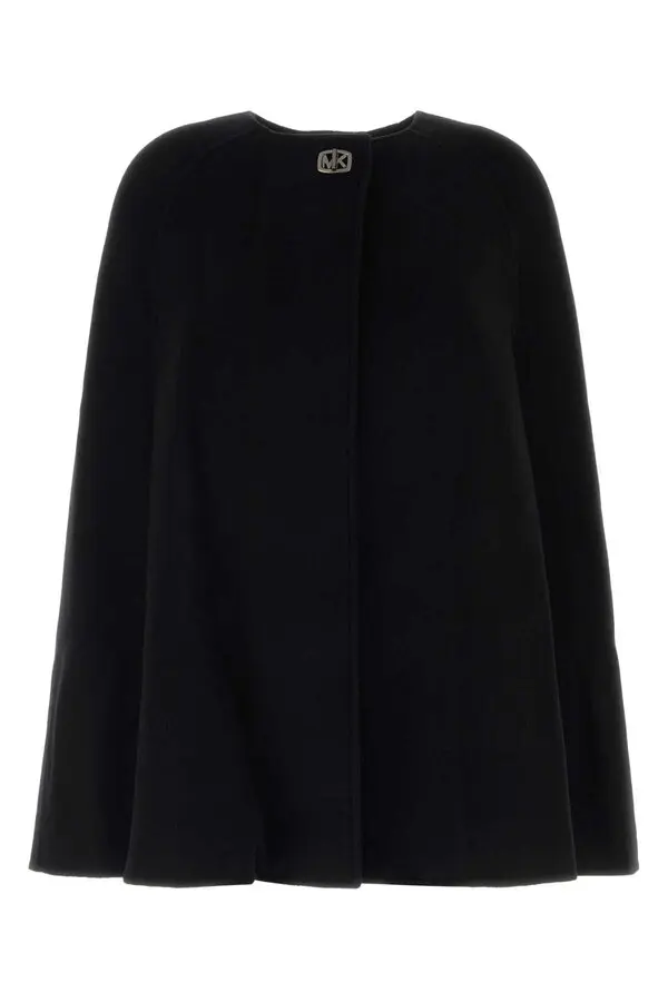 Michael Kors Turn-lock Wool Cape Coat