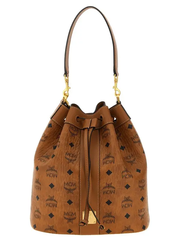 Mcm Dessau' Bucket Bag - Brown