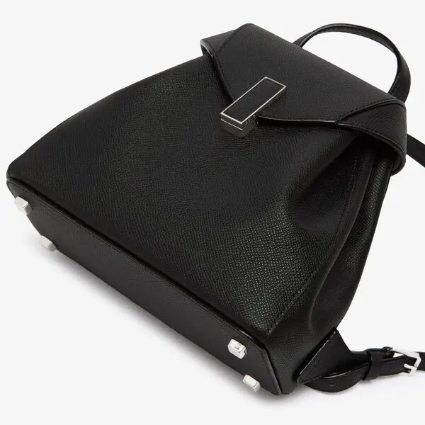 VALEXTRA Iside Mini Leather Backpack - Black