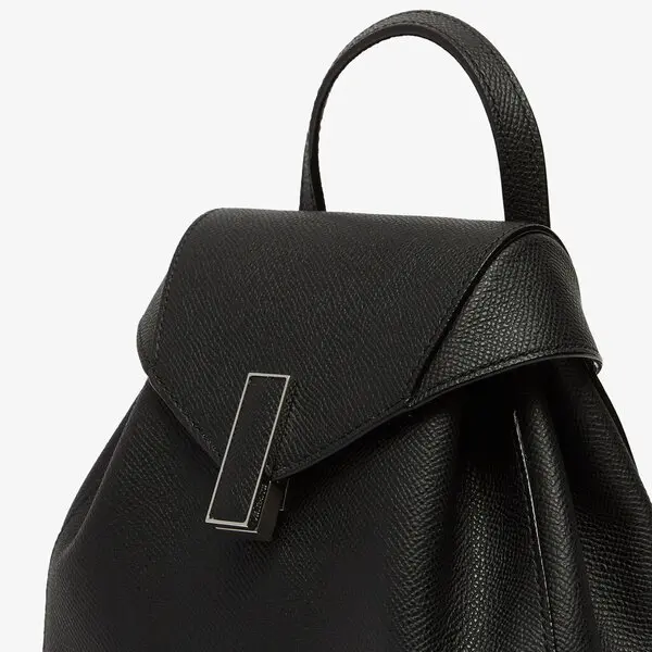 VALEXTRA Iside Mini Leather Backpack - Black