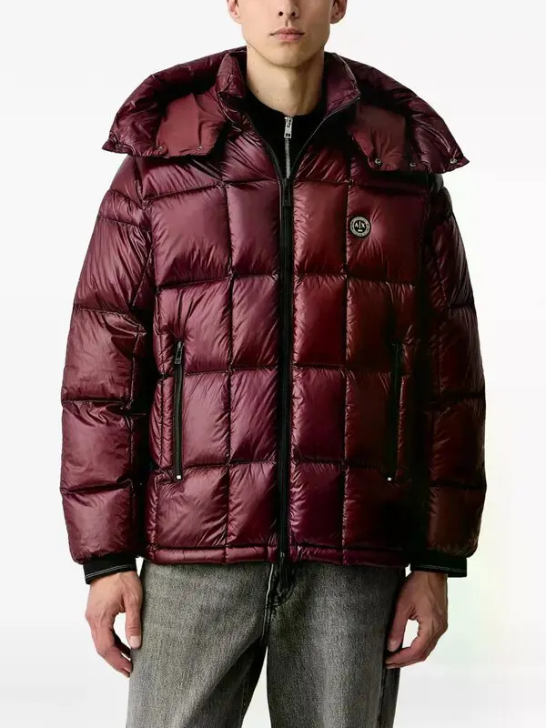 Armani Exchange Quilted Hooded Jacket