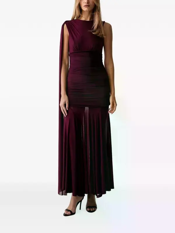 Bardot Ruched Draped Dress