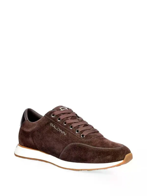 BALDININI Suede Logo-plaque Sneakers