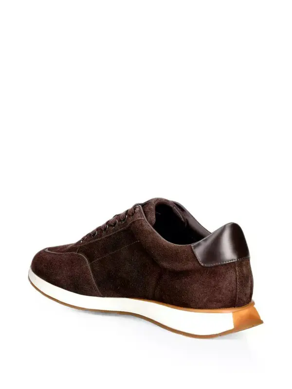 BALDININI Suede Logo-plaque Sneakers