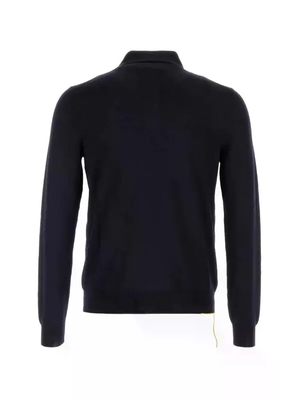 Fendi Long-sleeve Wool Polo Shirt